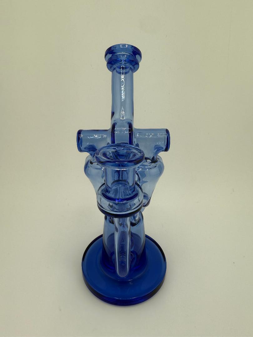 Domer Glass Mini Recycler - Double Drain Quad Uptake – Nikk Drips