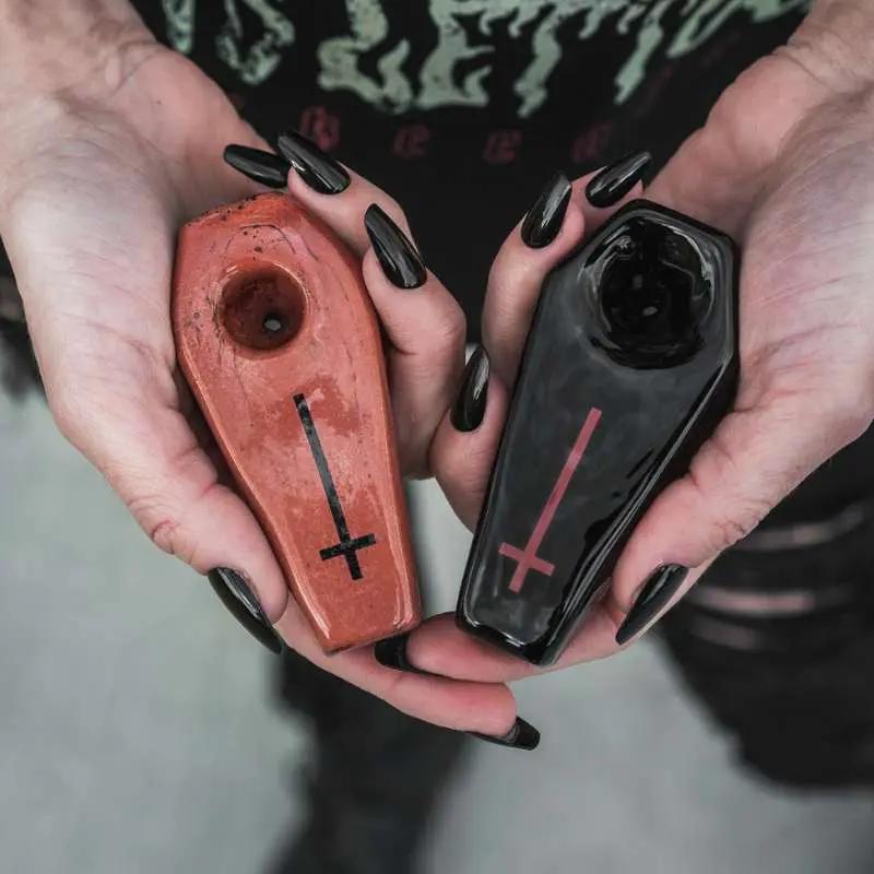 BlackCraft Coffin Pipe - Unique Gothic Design Under $100 – Nikk Drips