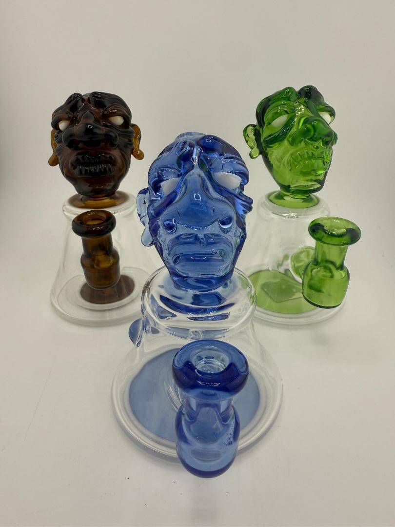 Weil Glass Head Rigs 10mm 90° | Premium Artistry – Nikk Drips