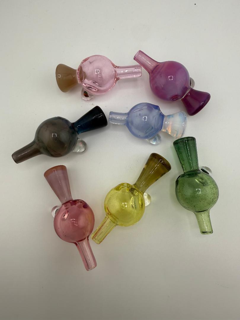 Pugsley Glass Bubble Cap - Handcrafted Perfection – Nikk Drips