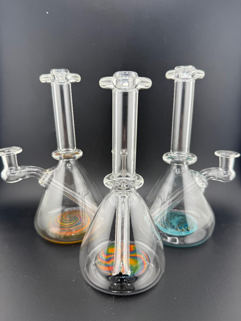 OG Badger Glass Worked Bottom Beaker Banger Hanger 10mm 90° – Nikk Drips
